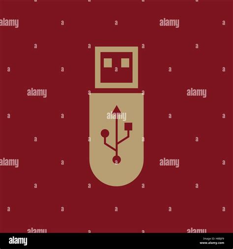 The Usb Icon Transfer And Connection Data Usb Symbol UI Web Logo Sign Flat Design App