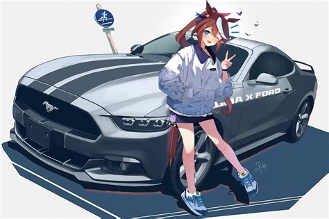 Rinne0611 Mejiro Mcqueen Umamusume Tokai Teio Umamusume Ford Mustang Umamusume