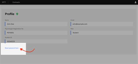 Reset Password Sptt