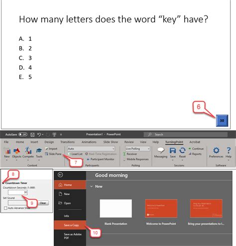 TP8 How To Add A Countdown Timer Into PowerPoint Polling Instruction UH