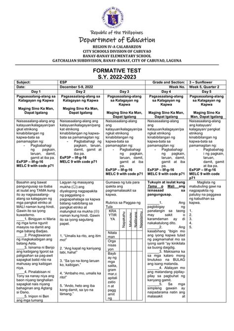 Formative Test G3Q2WK5 Docx