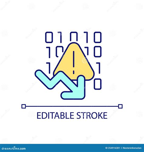 Code Errors RGB Color Icon Stock Vector Illustration Of Stroke 254916381