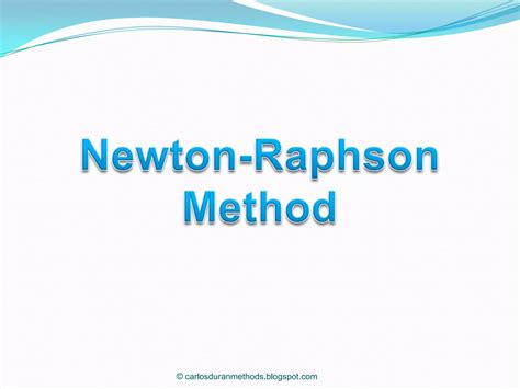 Newton Raphson PPT