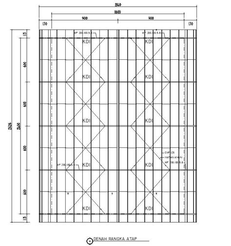 Roof Truss Plan In Detail Autocad 2d Drawing Cad File Dwg File
