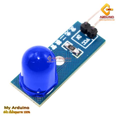 Led Module 10mm Indicator Light โมดูล Led 10mm สีน้ำเงิน ขาย Arduino