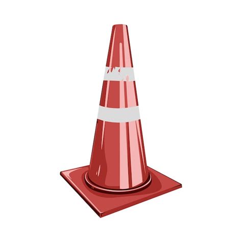 premium vector traffic cone vector design