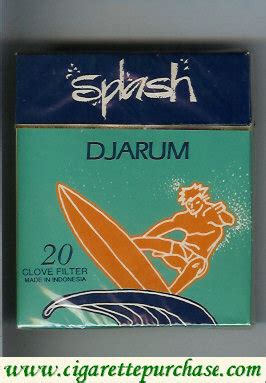 Djarum Splash 90s Cigarettes Wide Flat Hard Box