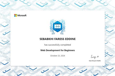 Fares Eddine Sebabkhi On Linkedin Webdevelopment Microsoft Techskills Lifelonglearning Coding