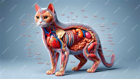 A Diagram Of A Cats Body With The Word Human Anatomy Premium Ai