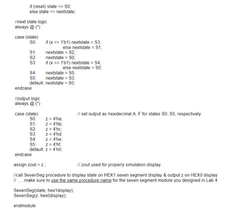 Solved Part 0 Controller State Machine This State Machine Chegg Com