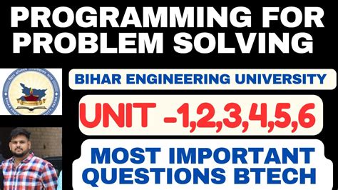 Beu Pps Most Important Questions Btech 1st Year Programming For