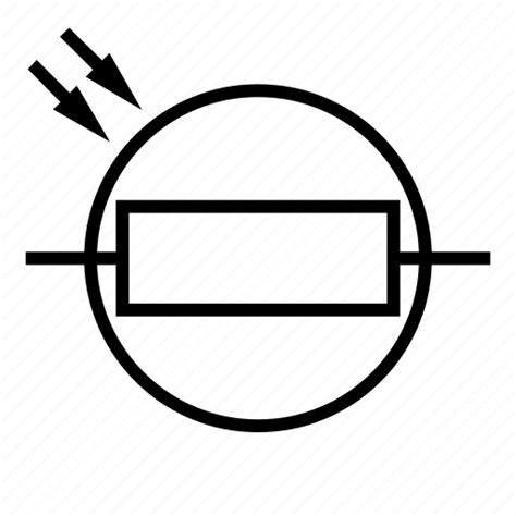 Component Electrical Electronic Photoresistor Resistor Sensor Icon Download On Iconfinder