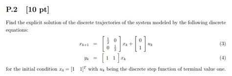 Solved Find The Explicit Solution Of The Discrete Chegg
