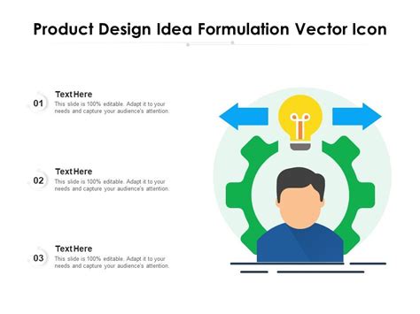 Product Design Idea Formulation Vector Icon Ppt PowerPoint Presentation File Slides PDF