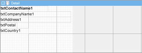 Create Address Labels In Section Report ActiveReports NET Edition