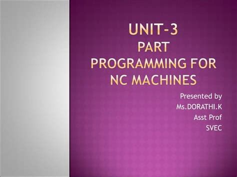 Nc Cnc And Dnc Machine Pptx