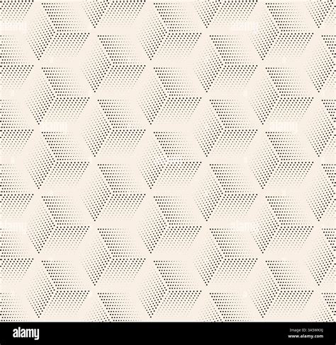 Black Beige Cube Background Dotted Line Cube Seamless Pattern Vector Geometric Cube Of