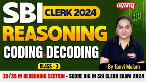 sbi clerk reasoning 2024 coding decoding sbi clerk reasoning
