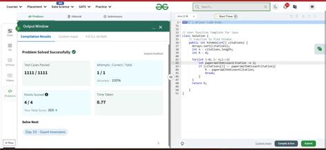 Dsa Codingchallenge Problemsolving Geeksforgeeks Consistency