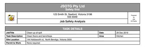 JSA Example Overview JSA On The Go
