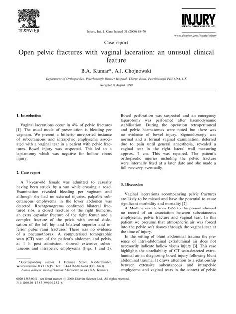 Pdf Open Pelvic Fractures With Vaginal Laceration An Unusual Clinical Feature Dokumen Tips