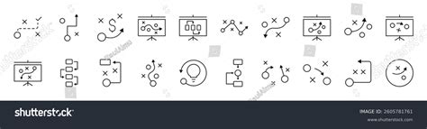 Algorithm Scheme Infographics Picture Collection Editable Stock Vector