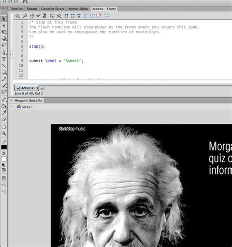 Actionscript Flash Cs6 Stop At This Frame Not Working For Me Stack