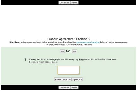 Grammar Bytes Pronoun Agreement Exercise 3 Activity For 6th 8th
