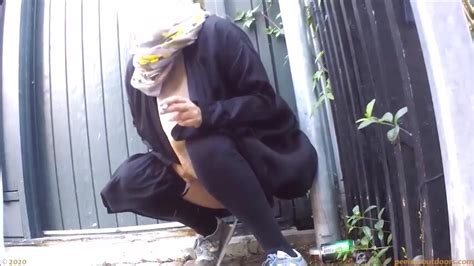 Girl Urgent Pee In Corner