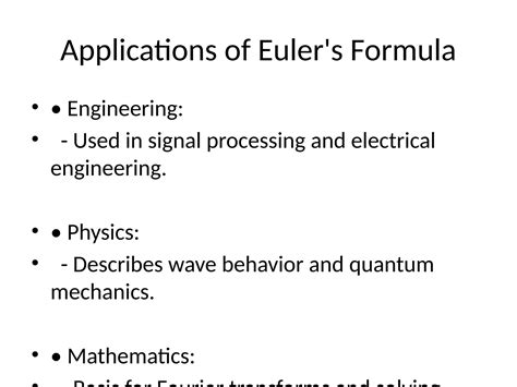 Eulers Formula Presentation Pptx Tutorial Pptx