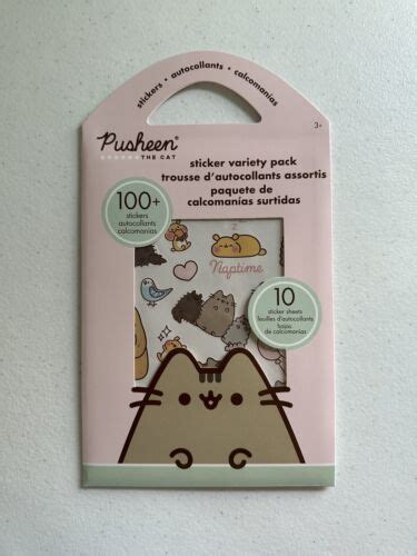 Pusheen The Cat Sticker Variety Pack 10 Pages St1602 4658795408