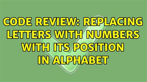 Replace Alphabet With Numbers At George Maple Blog
