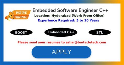 Azhar M On Linkedin Embeddeddeveloper Cplusplus Embeddedsystems Techjobs Hyderabadjobs