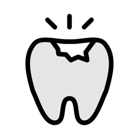 Broken Tooth Vector Stall Lineal Color Icon