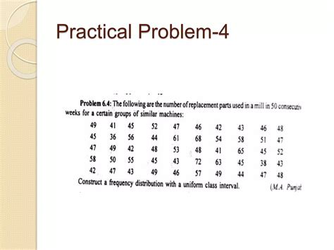 Frequency Distribution Of Data Pptx