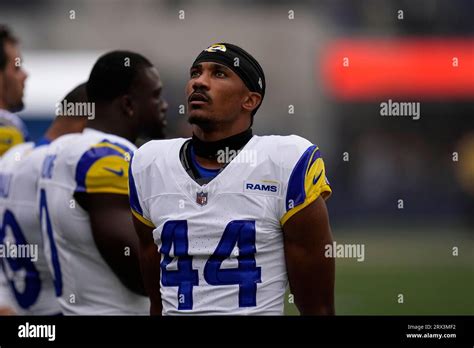 Los Angeles Rams Cornerback Ahkello Witherspoon National Anthem During The First Half Of An Nfl