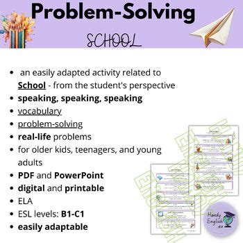 ESL ELA Back To Babe Problem Solving Communicative Activity Speaking