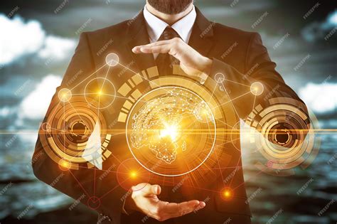 premium photo abstraction and network concept