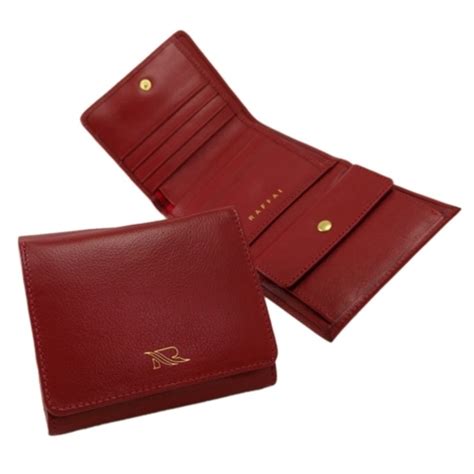 Carteira Feminina Compacta Couro Rfid 18 R Raffai Vermelho