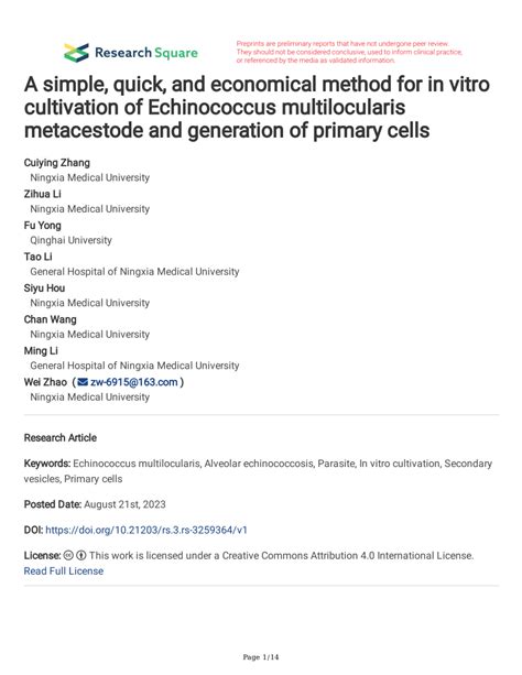 Pdf A Simple Quick And Economical Method For In Vitro Cultivation