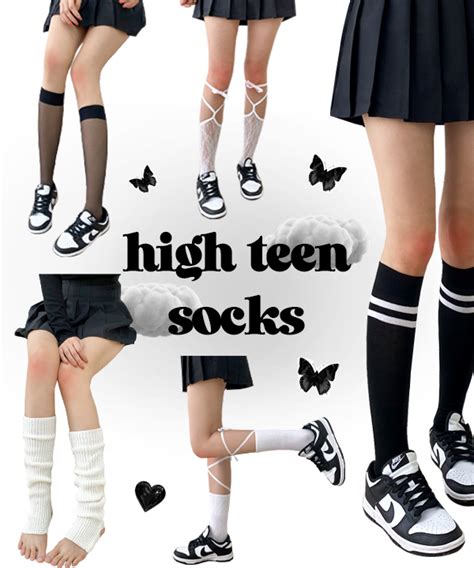 🖤하이틴양말모음🖤 키치한 데일리 학생 여성 패션 봄 여름 테니스스커트 오버니삭스 워머 레이스 리본 무지 반목 긴목 반스타킹 롱