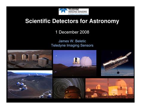 Pdf Scientific Detectors For Astronomy