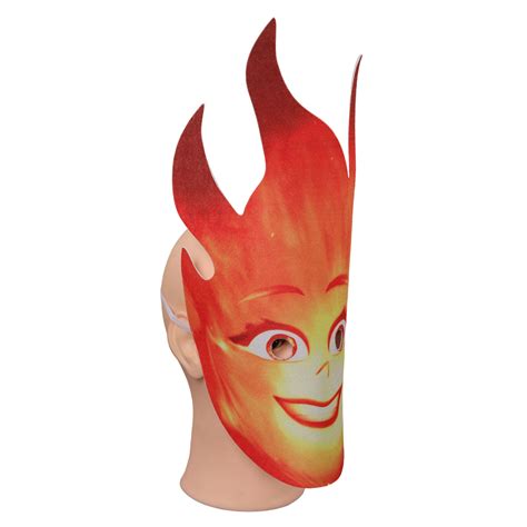 Movie Elemental Ember Mask Cosplay Latex Masks Helmet Halloween Party