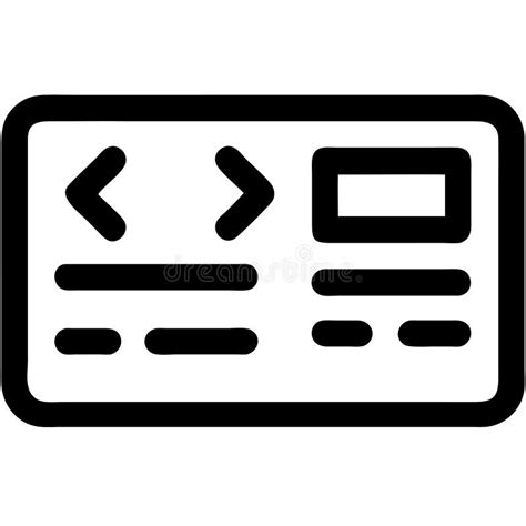 Coding Vector Web Development Browser Interface Graphic Stock Illustration Illustration Of