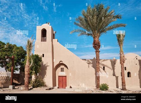 Luxor Egypt December 26 2023 New Gourna Village Mosque Designed By