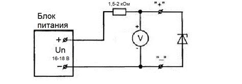 Как проверить напряжение стабилитрона Diodnik