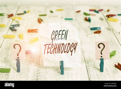 Handwriting Text Green Technology Conceptual Photo Reverse The Effects Of Huanalysis Activity