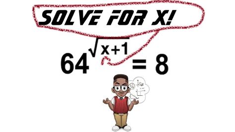 Find The Variable In The Exponent Math Problem Youtube