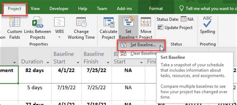 Video Microsoft Project How To Set A Baseline Mad Schedules With Minerva