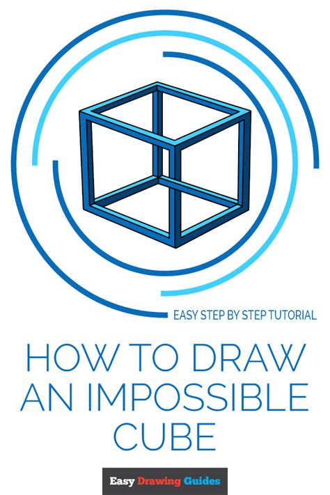 How To Draw An Impossible Cube Really Easy Drawing Tutorial